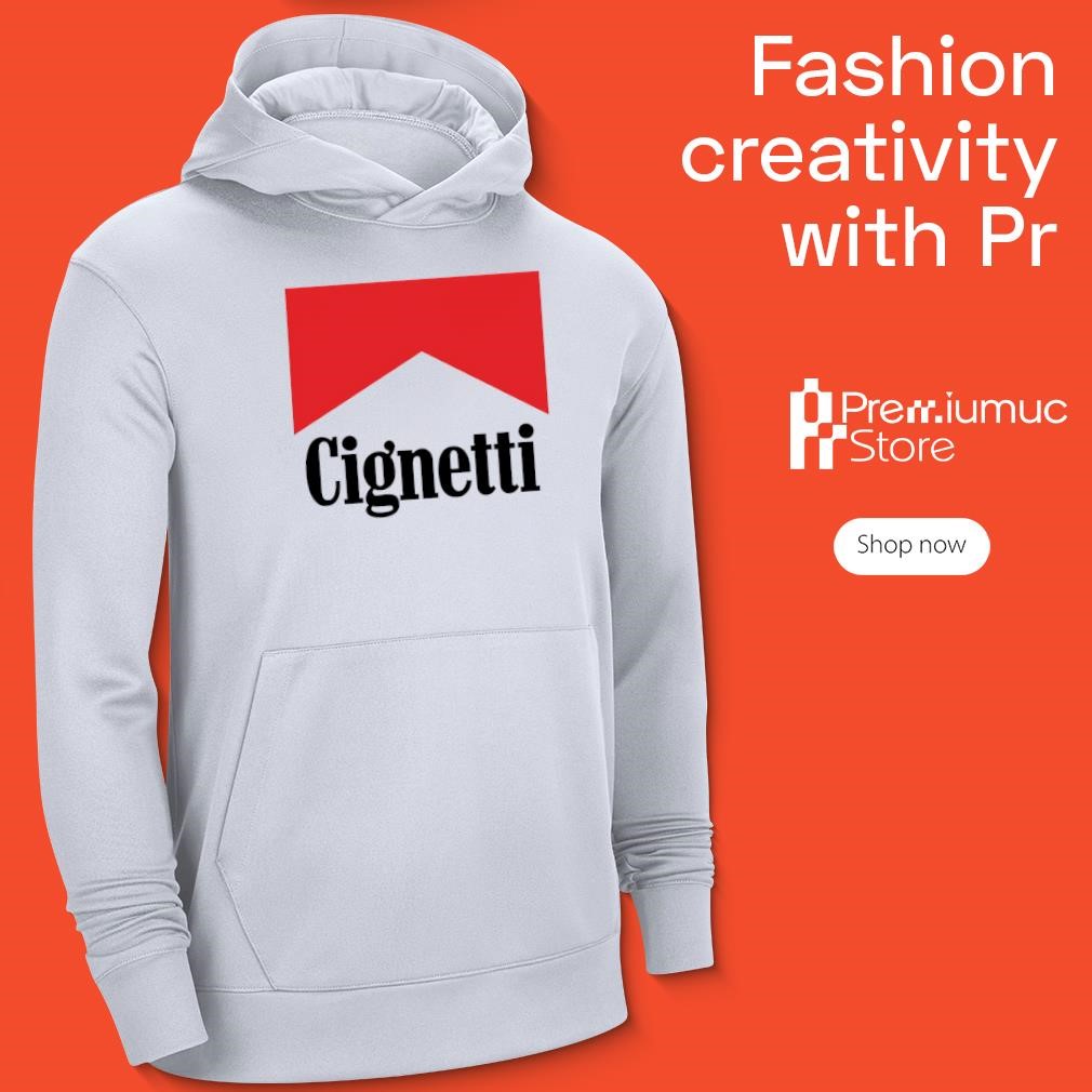 Cignetti shirt, hoodie and long sleeve tee