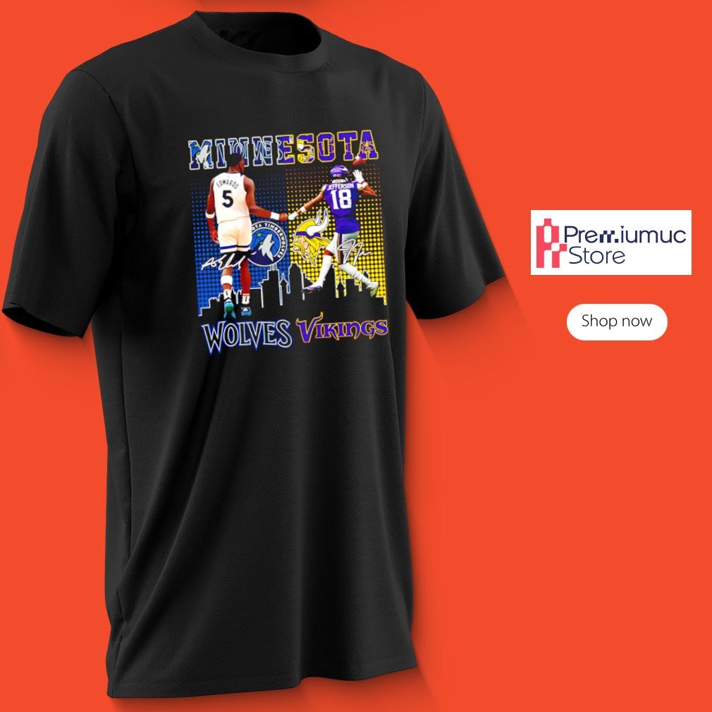 Minnesota Edwards Wolves x Jefferson Vikings shirt, hoodie and long ...