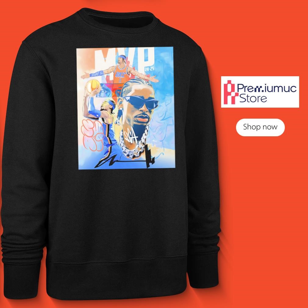 SGA MVP NBA OKC Thunder 2025 Playoffs shirt, hoodie and long sleeve tee